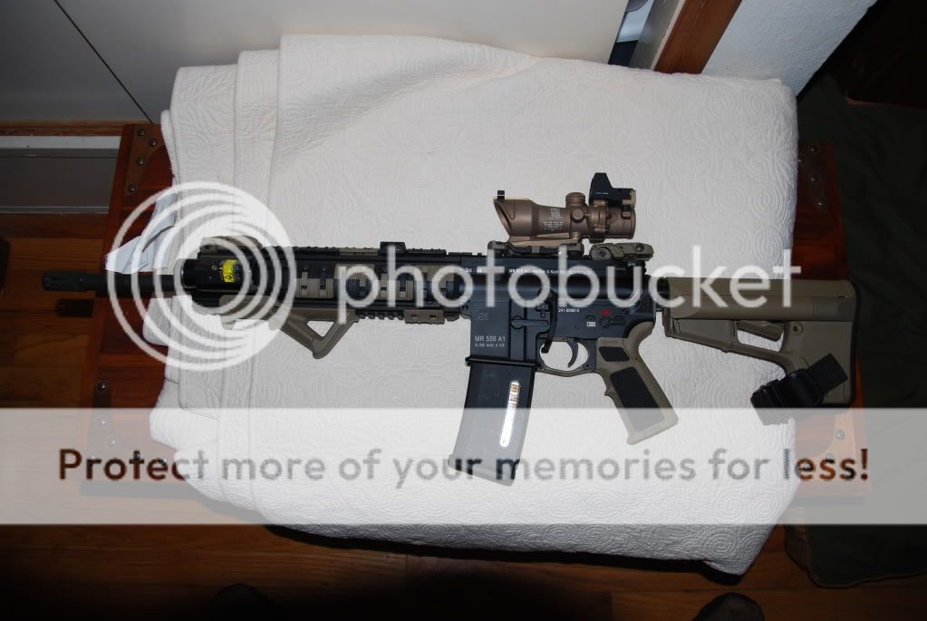 MR556 with new ACOG TA31RMR. Take off iron sights? Suggestions? | HKPRO ...